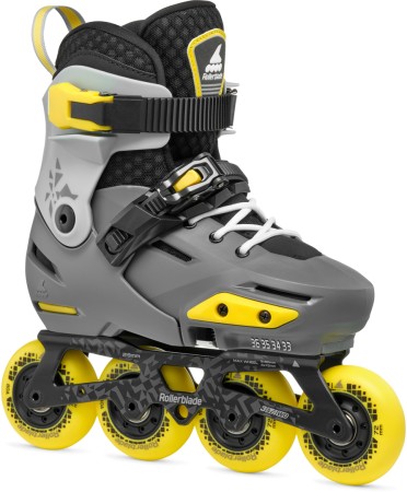Rollerblade APEX Inline Skate charcoal/yellow | Warehouse One