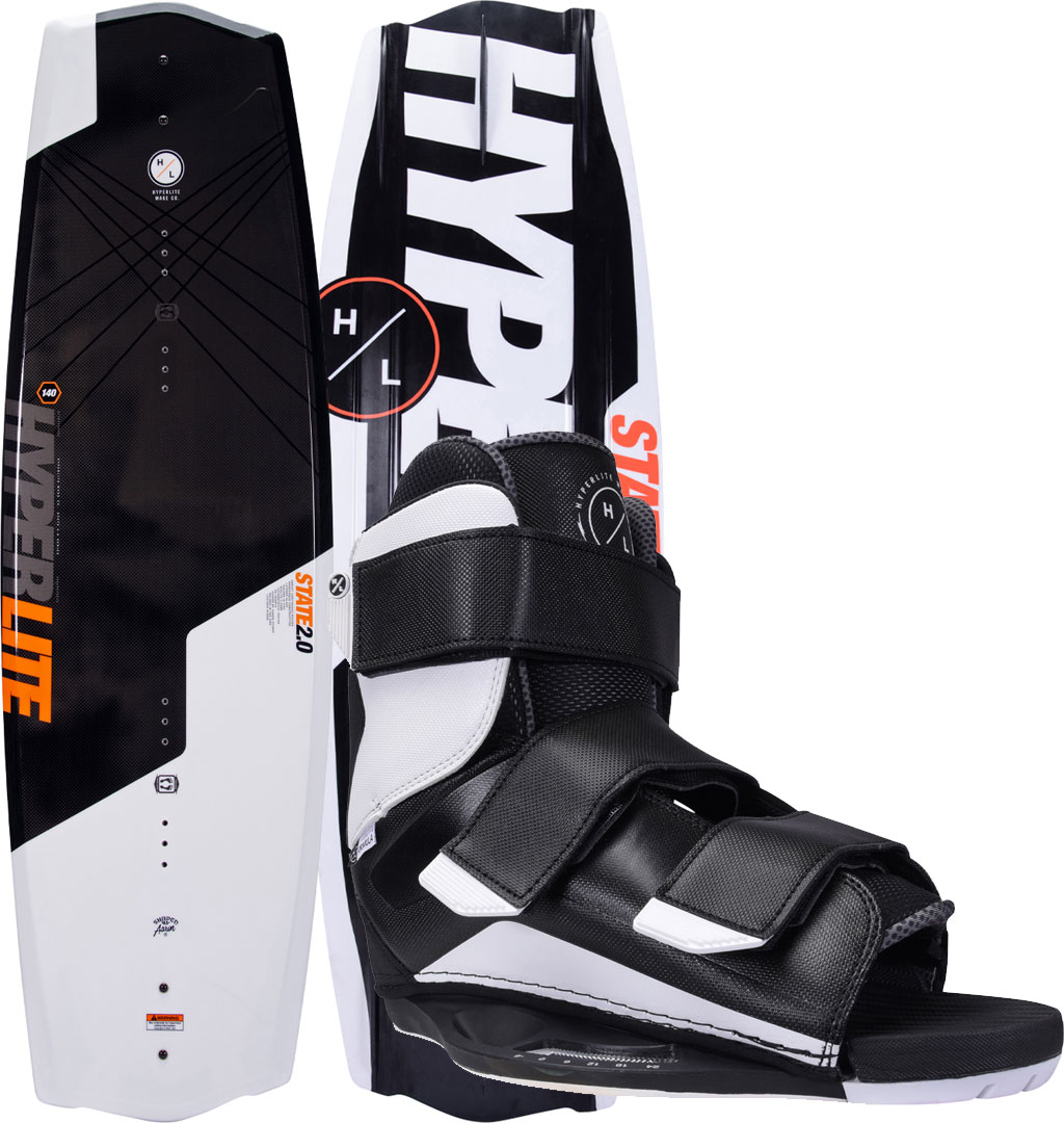 HYPERLITE Wakeboard Set Wakeboardbindung STATE 2.0 140 2025 inkl ...